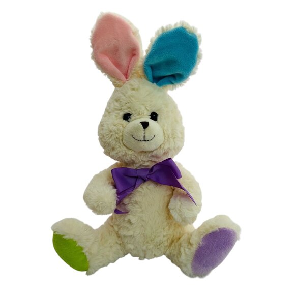 Kellytoy | Toys | Kellytoy Plush Bunny With Multicolored Ears Feet Soft ...